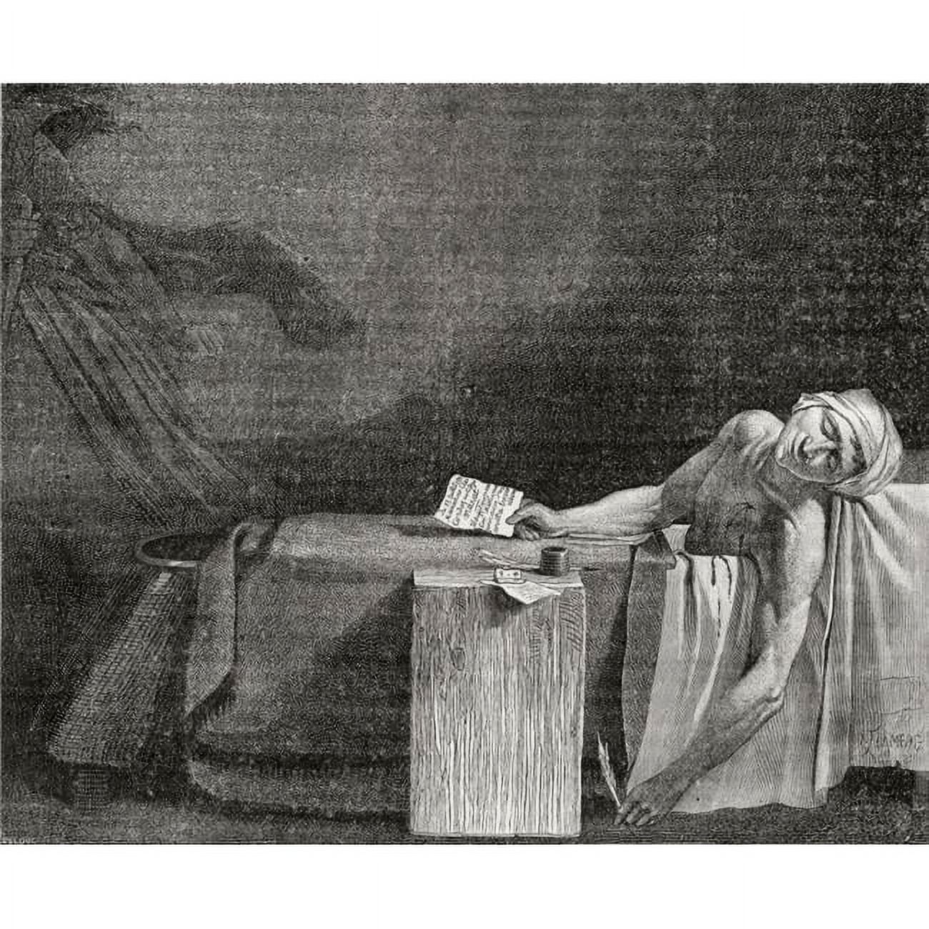 Posterazzi Death of Marat 13 July 1793 Jean-Paul Marat 1743-1793 French ...