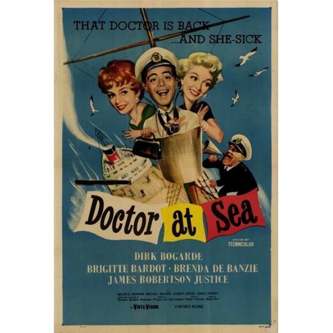 Posterazzi Doctor at Sea Movie Poster - 27 x 40 in. - Walmart.com
