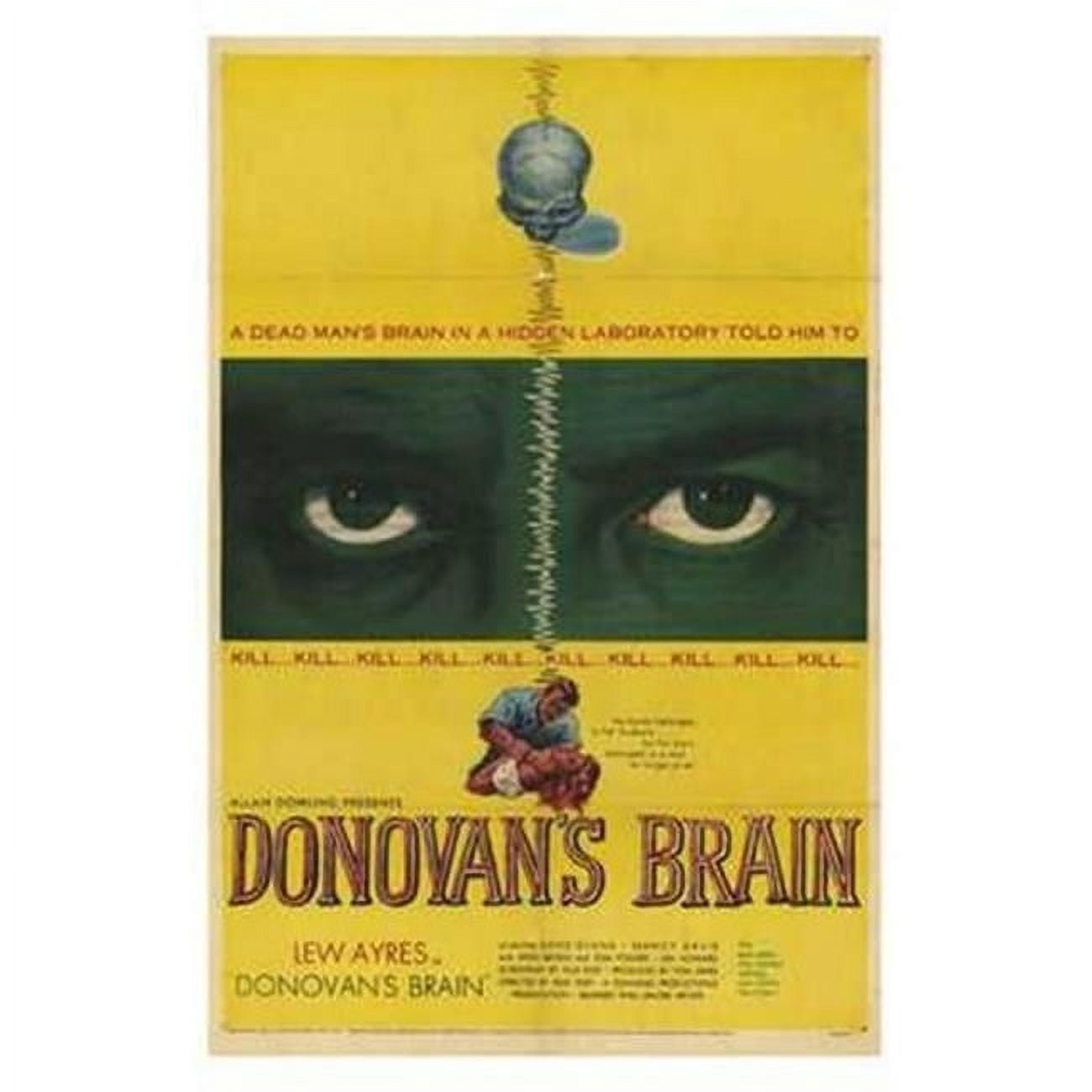 Posterazzi Donovans Brain Movie Poster - 11 x 17 in. - Walmart.com
