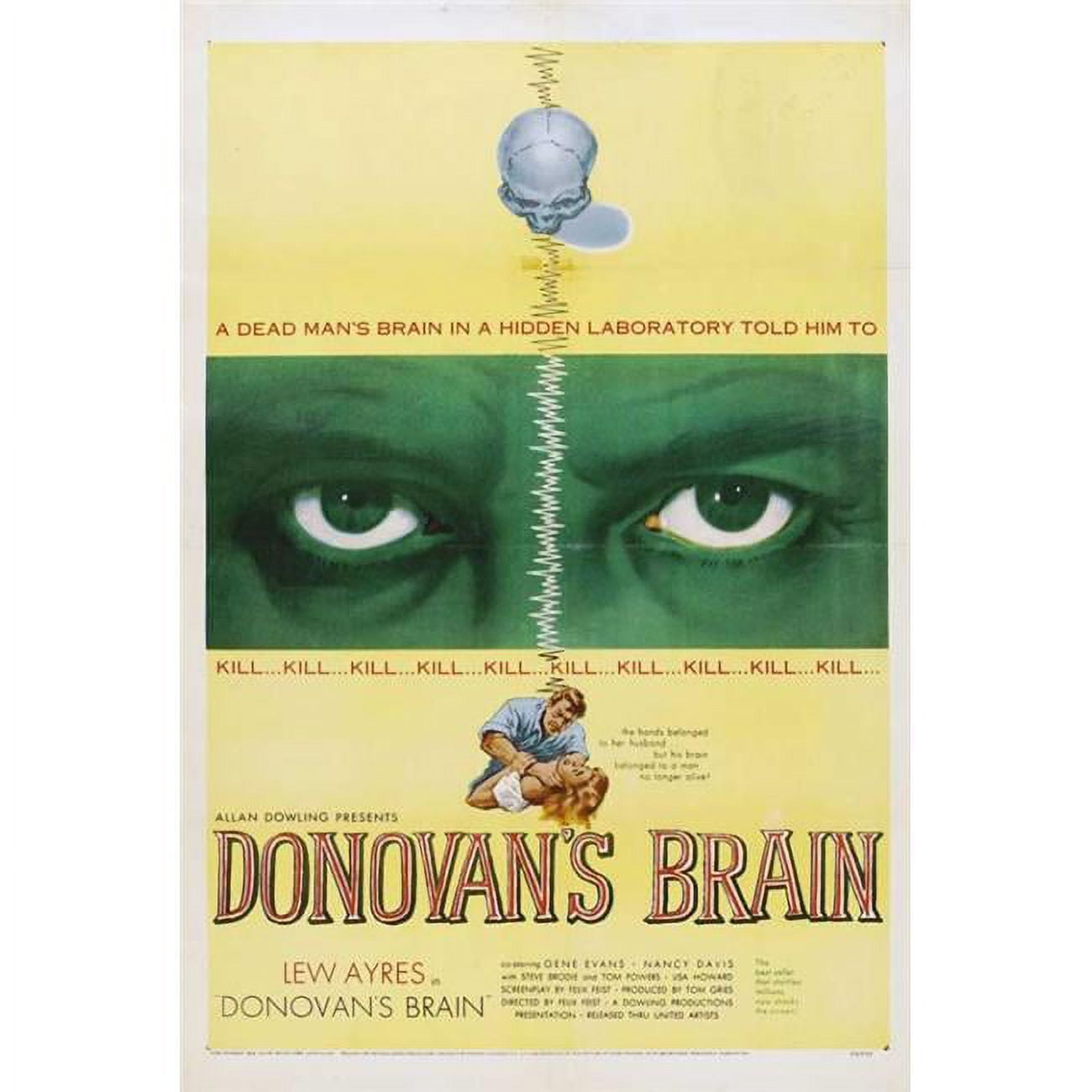 Posterazzi Donovans Brain Movie Poster - 27 x 40 in. - Walmart.com