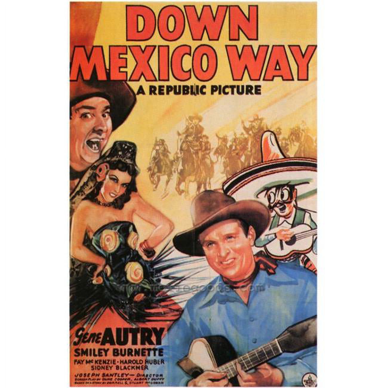 Posterazzi Down Mexico Way Movie Poster - 27 x 40 in. - Walmart.com