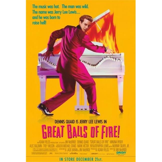 Posterazzi Great Balls of Fire Movie Poster - 11 x 17 in. - Walmart.com