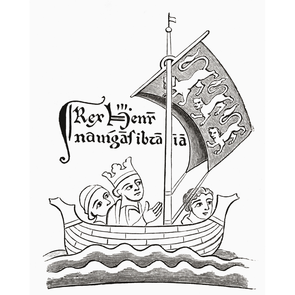 Posterazzi Henry III Sailing to Brittany In 1230 After The Drawing By ...