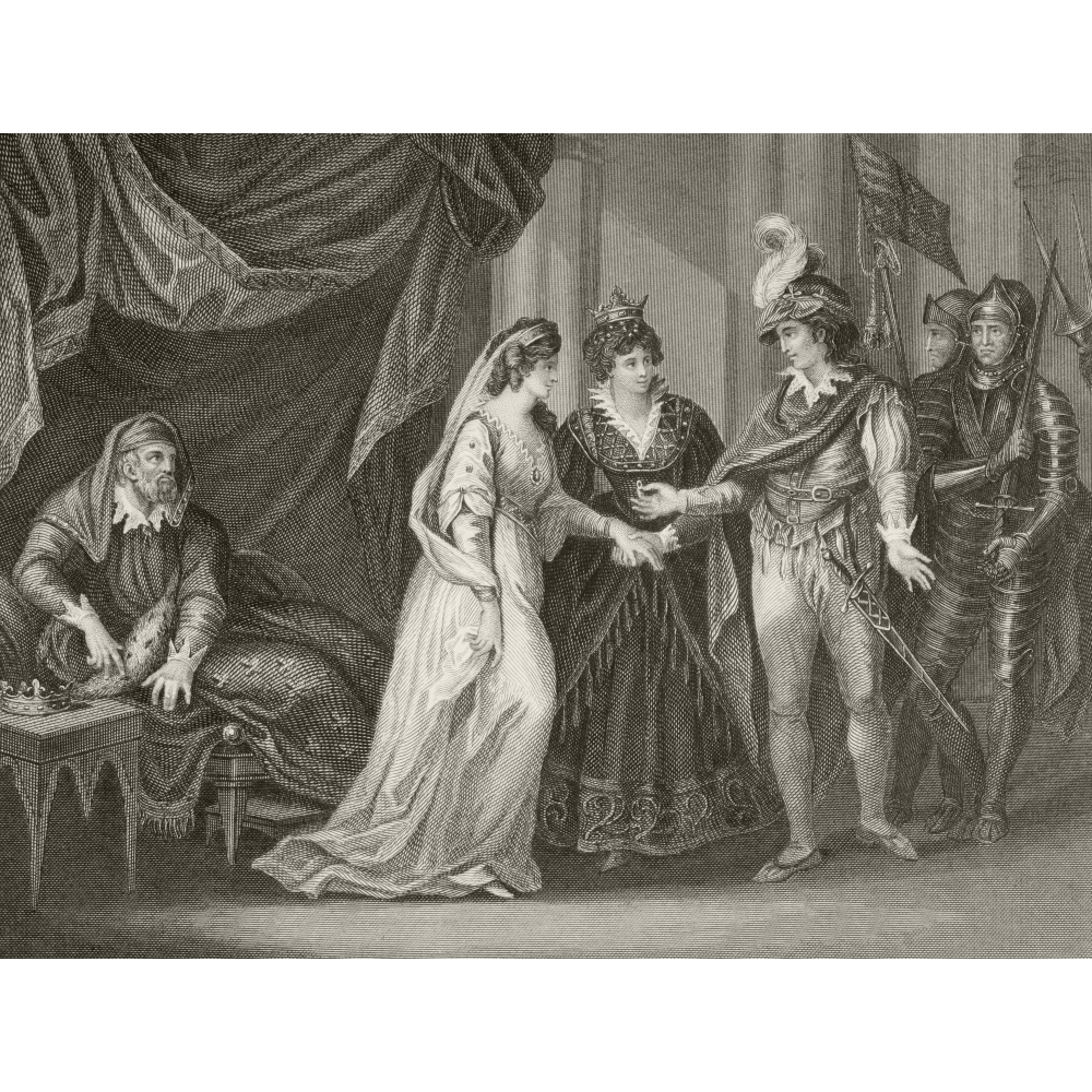 Posterazzi Henry V of England Taking The Hand of Catherine, Daughter of ...