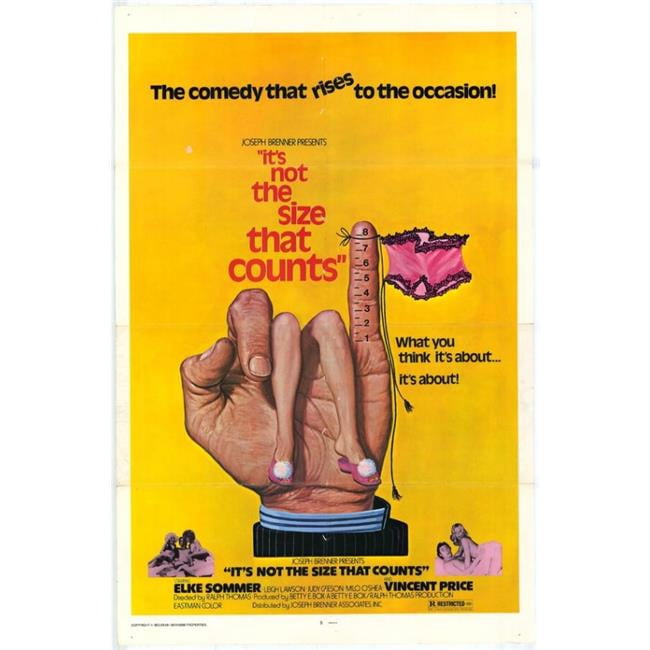 Posterazzi Its Not the Size That Counts Movie Poster - 27 x 40 in ...