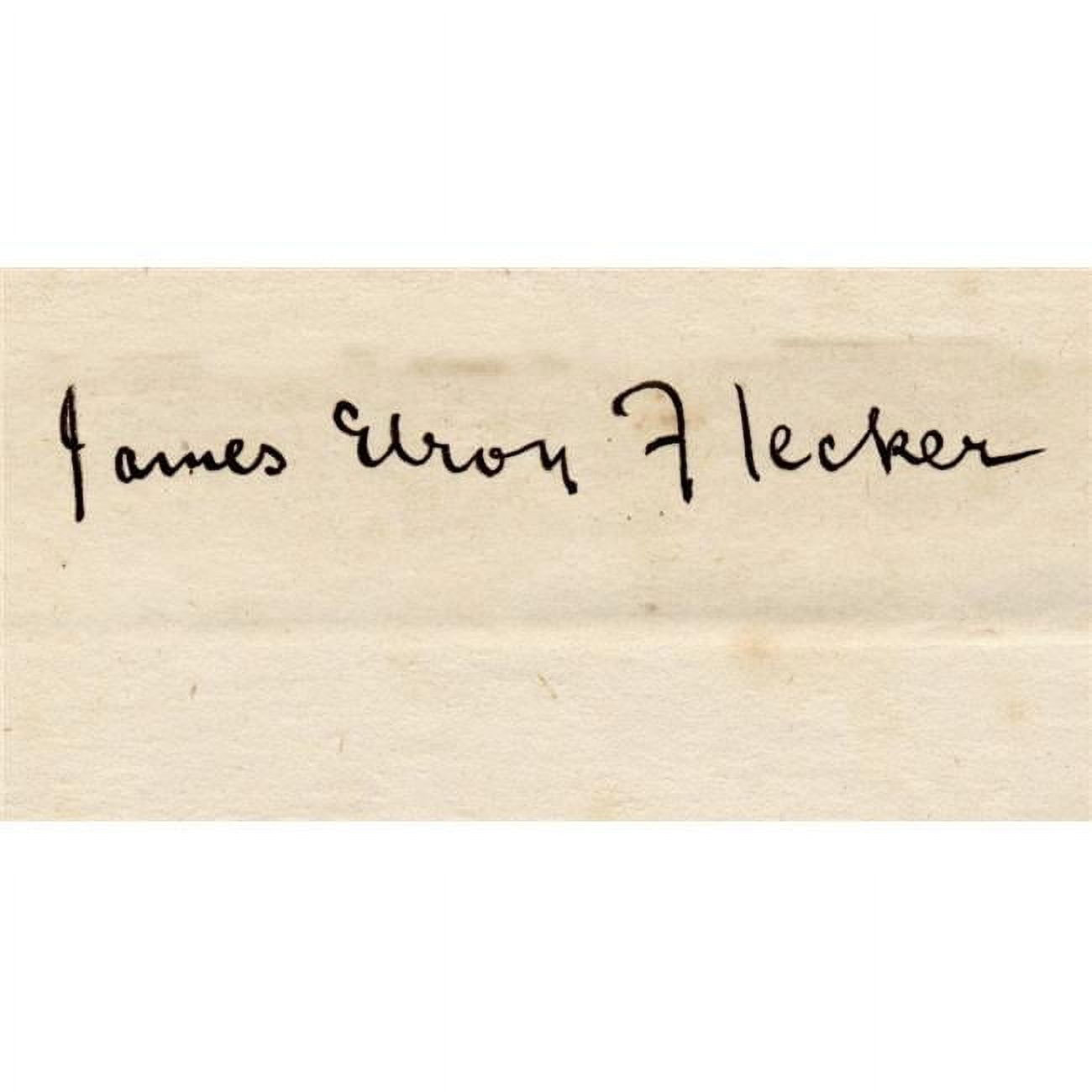 Posterazzi James Elroy Flecker 1884-1915. Poet. His Signature Poster ...