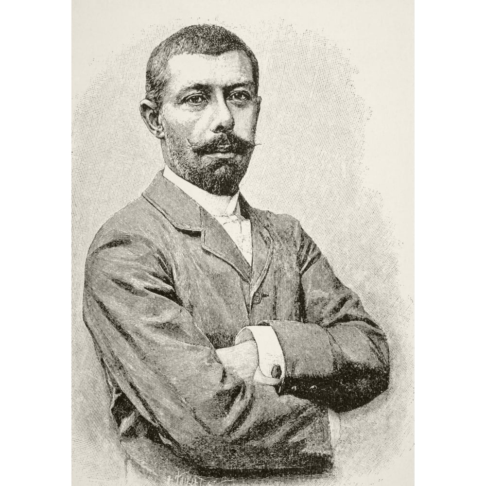 Posterazzi Louis Alexandre Antoine Mizon, 1853 to 1899 French Explorer ...