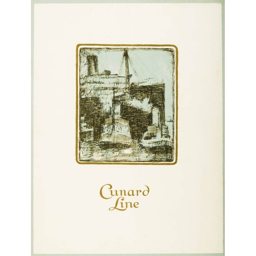 Posterazzi Luncheon Menu. Cunard Line. R.M.S. Caronia. Sunday March 3 ...