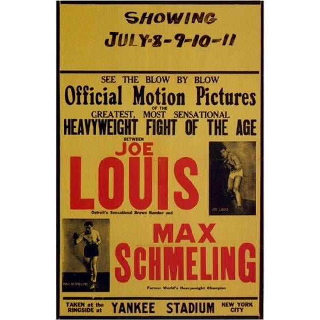Posterazzi MOV199276 Joe Louis & Max Schmeling Movie Poster - 11 x 17 ...