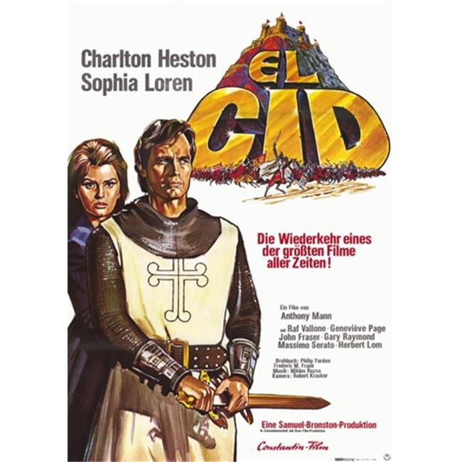 Posterazzi MOV208834 El Cid Movie Poster - 11 x 17 in. - Walmart.com