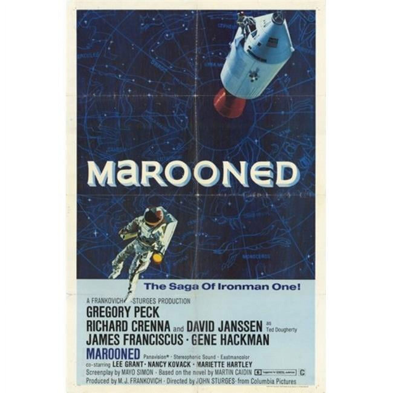 Posterazzi MOV216140 Marooned Movie Poster - 11 x 17 in. - Walmart.com