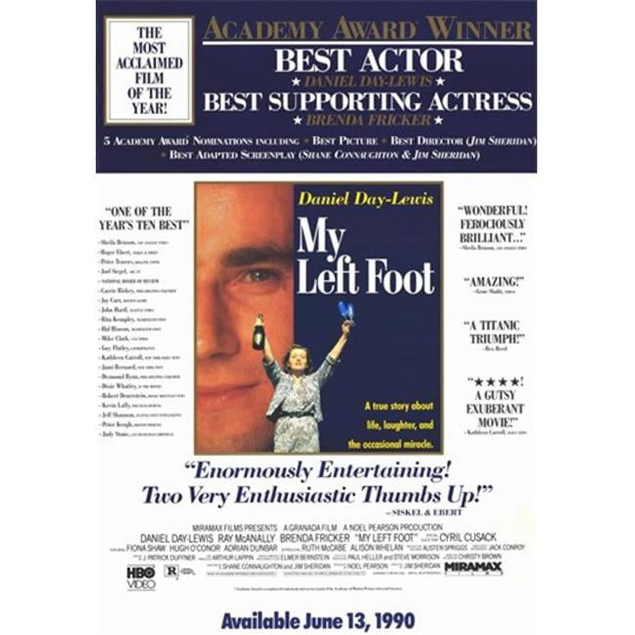 Posterazzi MOV252265 My Left Foot Movie Poster - 11 x 17 in. - Walmart.com