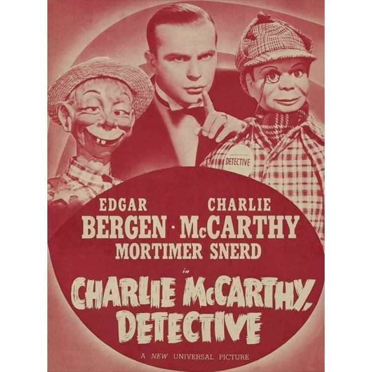 Posterazzi MOVAJ5130 Charlie Mccarthy Detective Movie Poster - 27 x 40 ...
