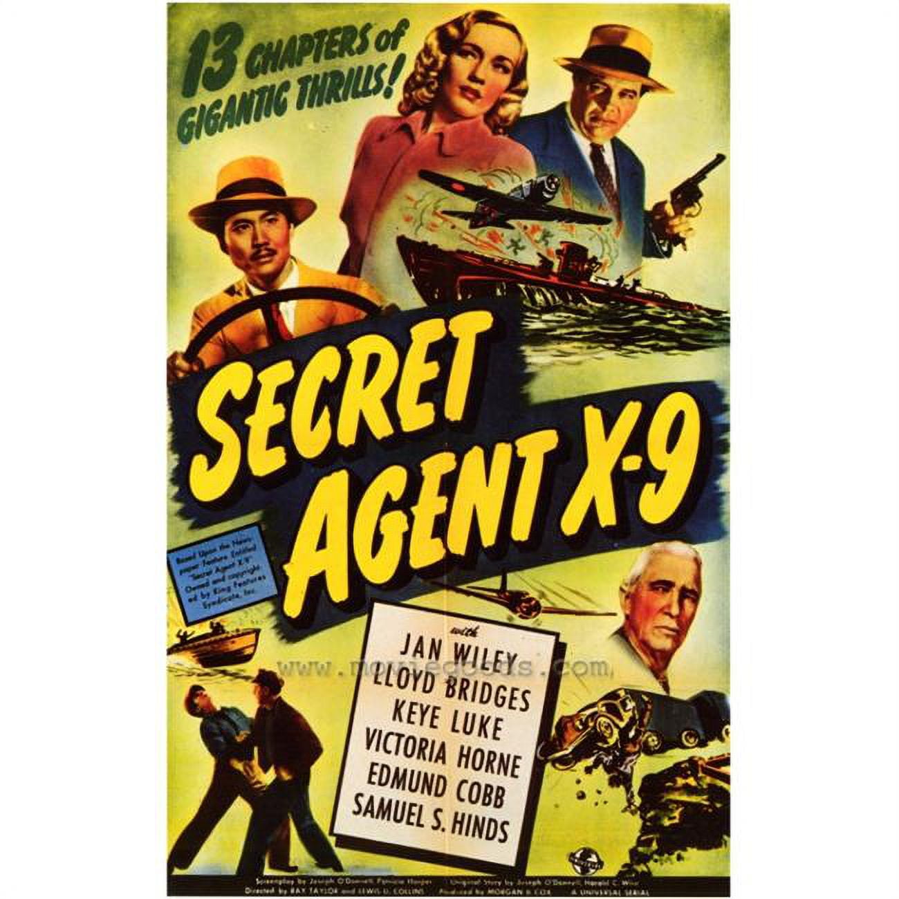 Posterazzi MOVGF8293 Secret Agent X-9 Movie Poster - 27 x 40 in ...