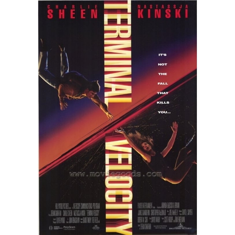 Posterazzi MOVIH0339 Terminal Velocity Movie Poster - 27 x 40 in ...