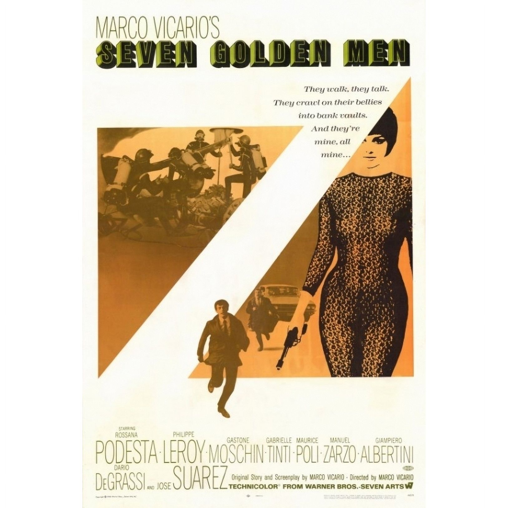Posterazzi MOVIH2273 Seven Golden Men Movie Poster - 27 x 40 in ...
