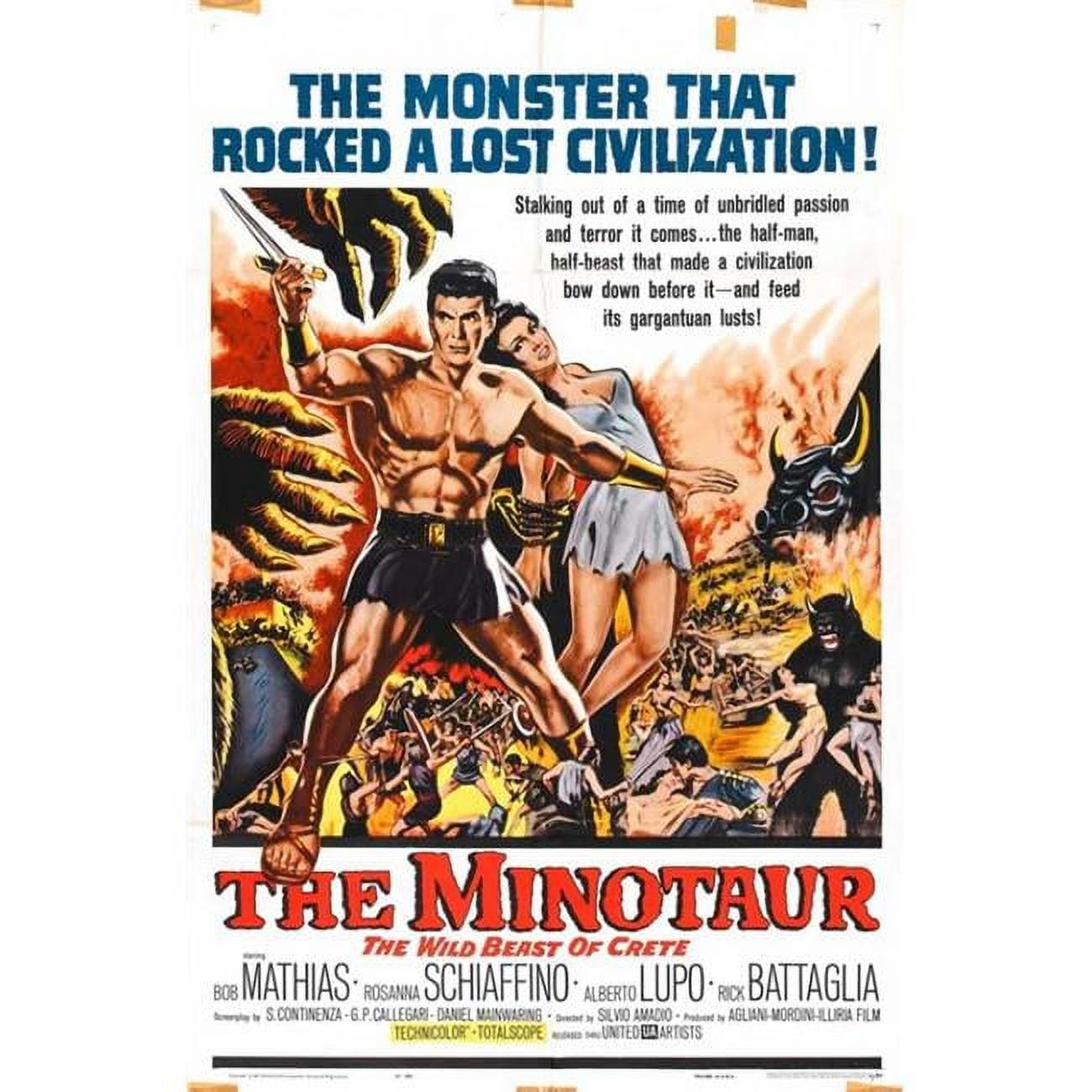Posterazzi Minotaur the Wild Beast of Crete Movie Poster - 27 x 40 in ...