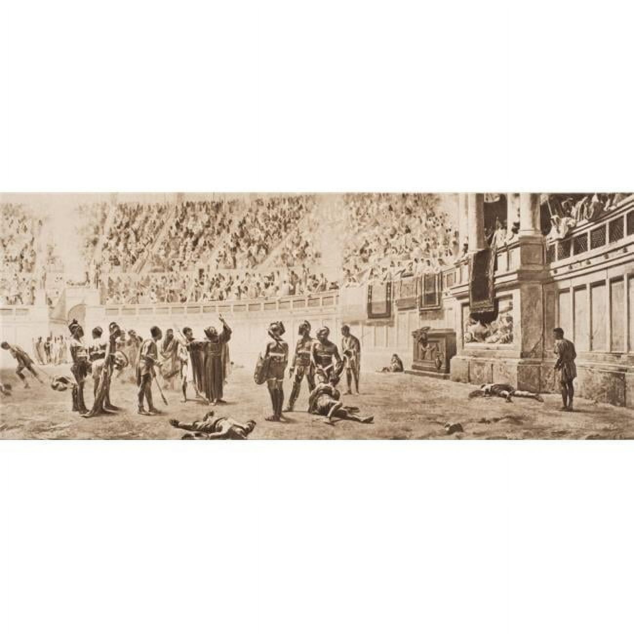 Posterazzi The Monk Almachis Attempting To Stop The Gladiatorial Combat From The Picture by ...