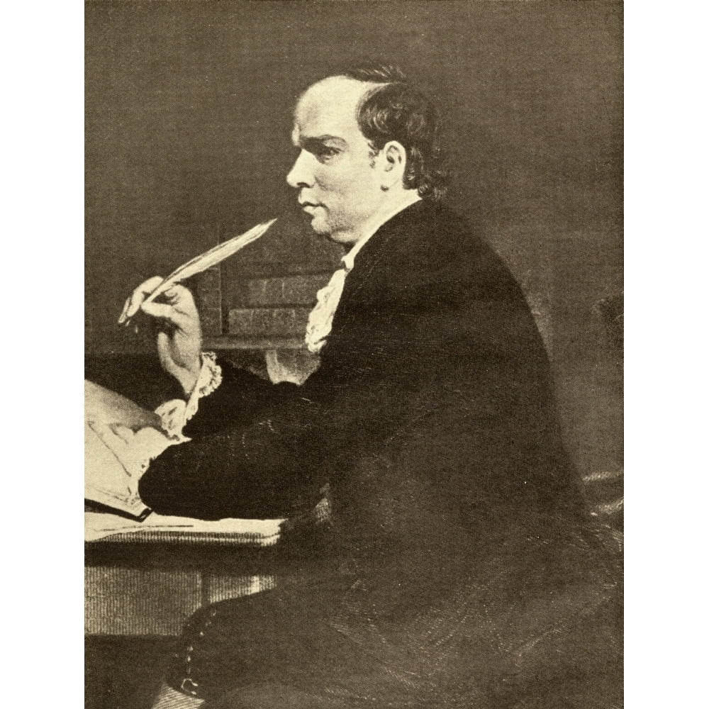 Posterazzi Oliver Goldsmith, 1730-1774 Anglo-Irish Playwright, Novelist ...