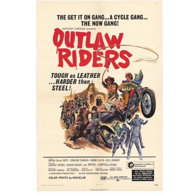 Posterazzi Outlaw Riders Movie Poster - 27 x 40 in. - Walmart.com