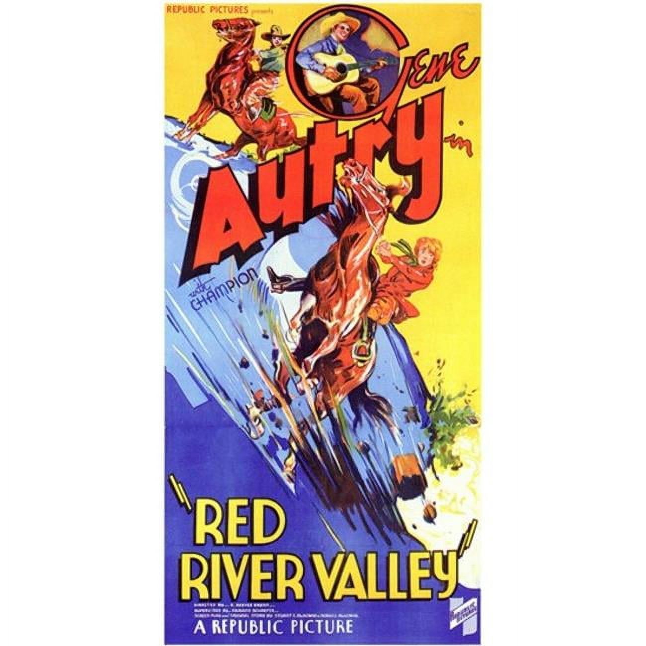 Posterazzi Red River Valley Movie Poster - 11 x 17 in. - Walmart.com