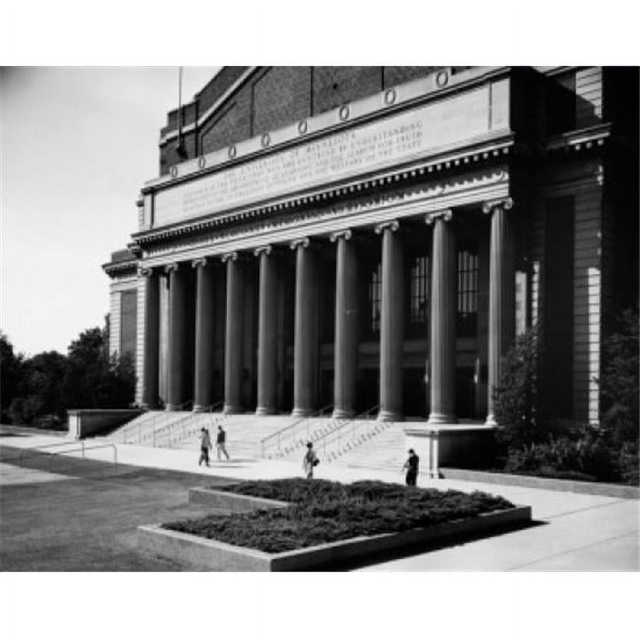 Posterazzi SAL25543947 People Walking in Front of a University Building ...