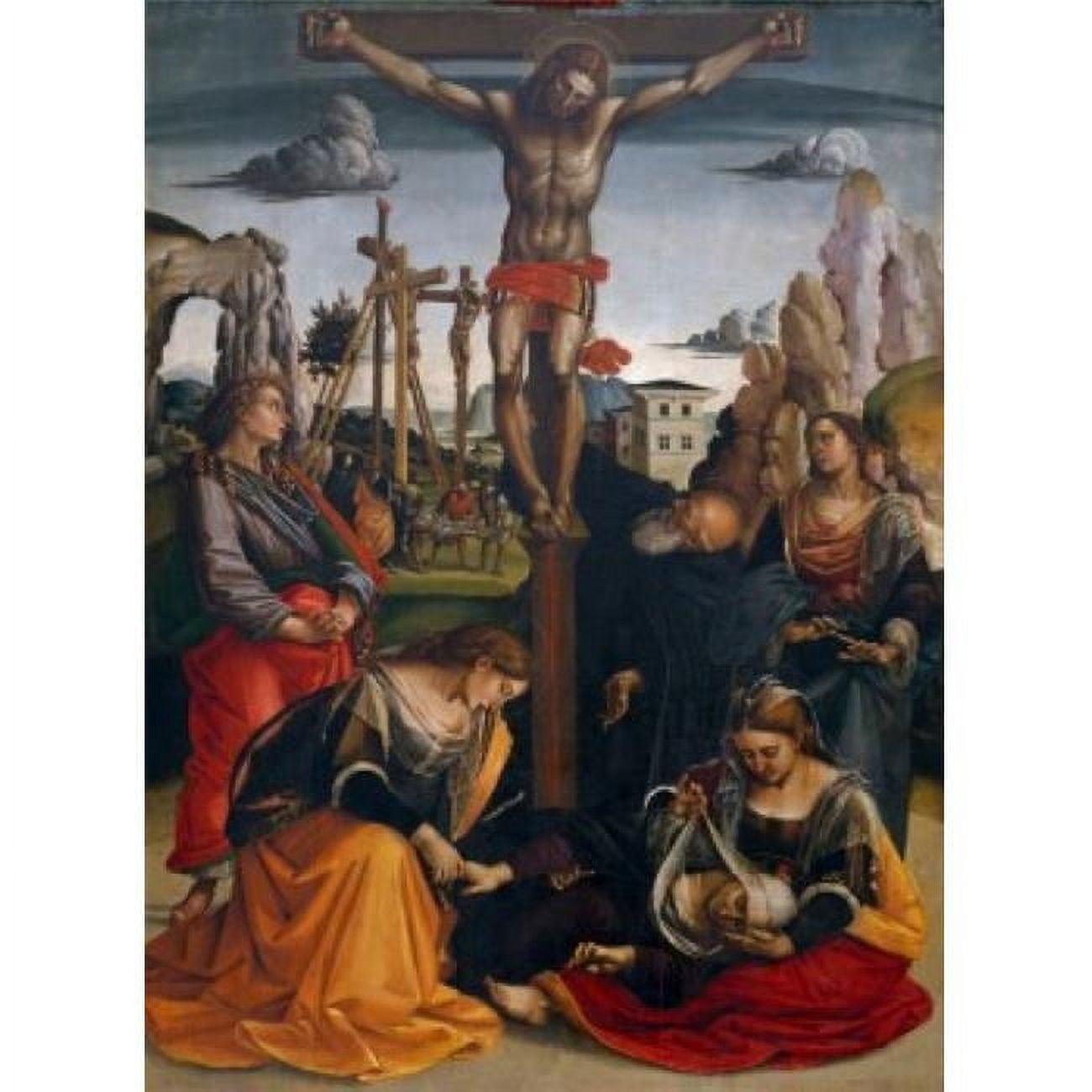 Posterazzi SAL263626 Crucifixion by Luca Signorelli Tempera on Wood ...