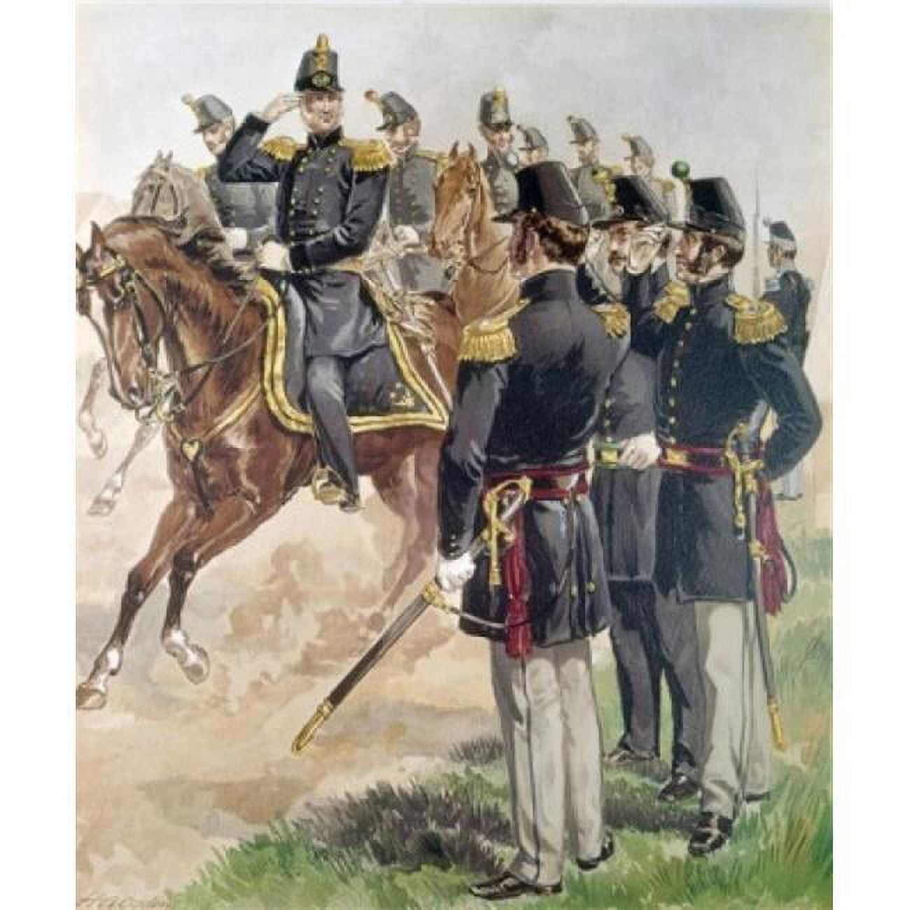 Posterazzi SAL900105018 Major General. Staff-And-Line Officers 1851-58 ...