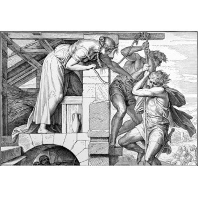 Posterazzi SAL9001144 The Spies Escape Julius Schnorr Von Carolsfeld ...
