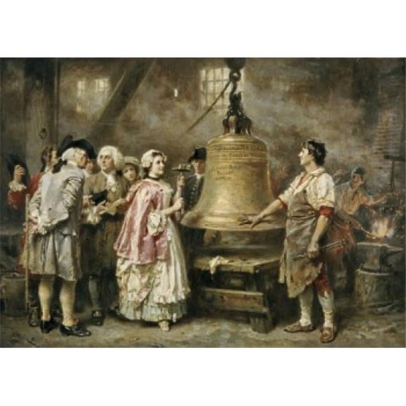 Posterazzi SAL900122821 The Bells First Note American History Jean Leon ...