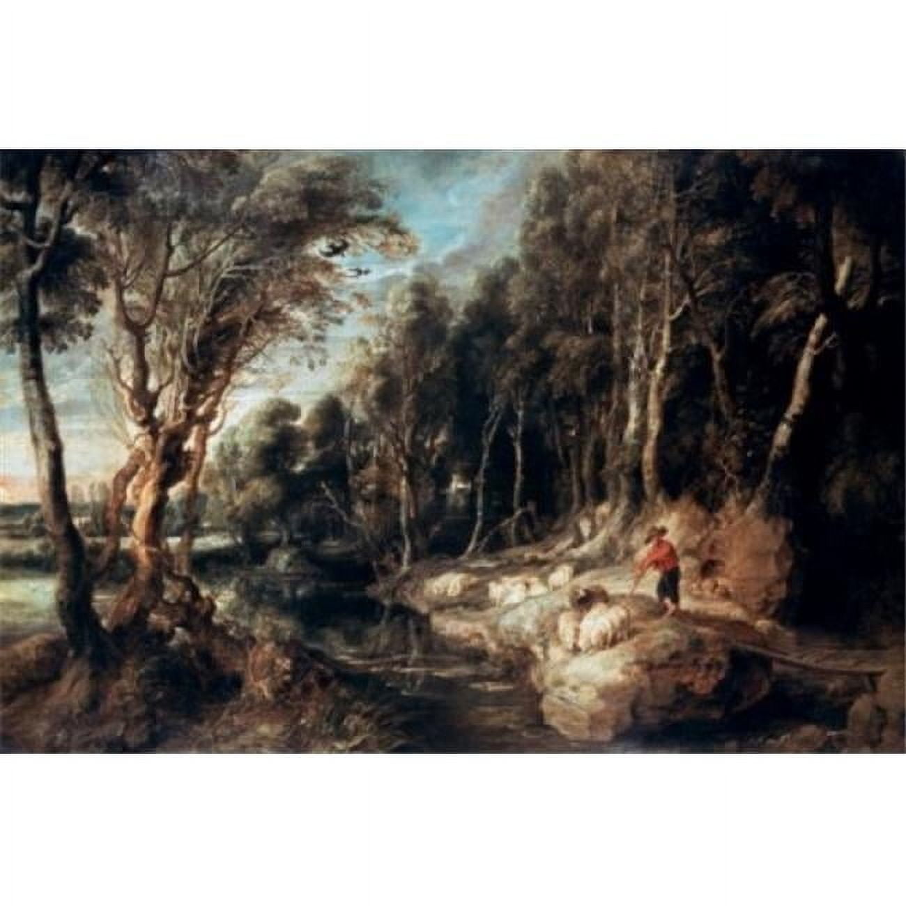 Posterazzi SAL900134105 Shepherd with His Flock Peter Paul Rubens 1577 ...