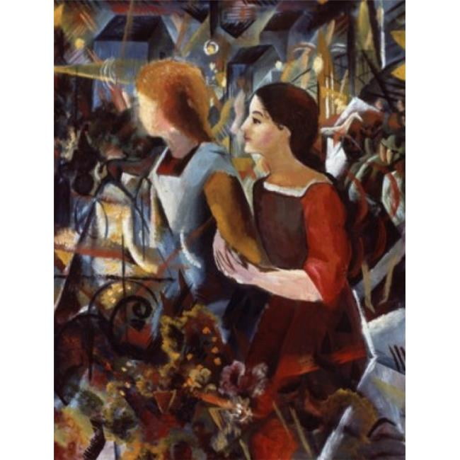 Posterazzi SAL900139174 Two Girls August Macke 1887-1914 German Stadel ...