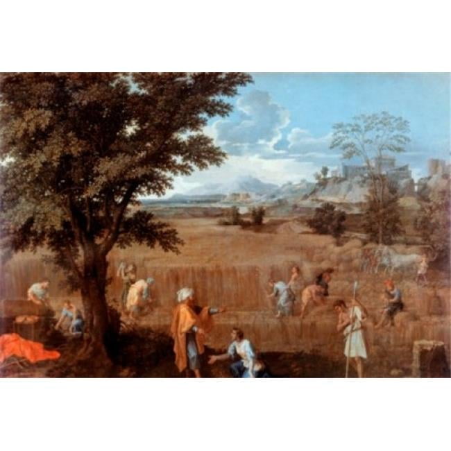Posterazzi SAL9007501 Summer Ruth & Boaz 1660-1664 Nicolas Poussin 1594 ...