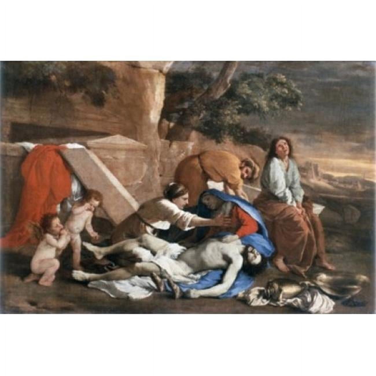Posterazzi SAL900774 The Mourning of Christ Nicolas Poussin 1594-1665 ...
