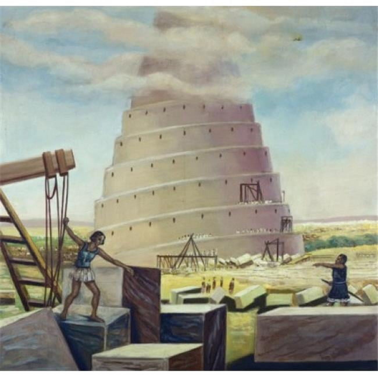 Posterazzi SAL9008353 Building the Tower of Babel Vittorio Bianchini ...