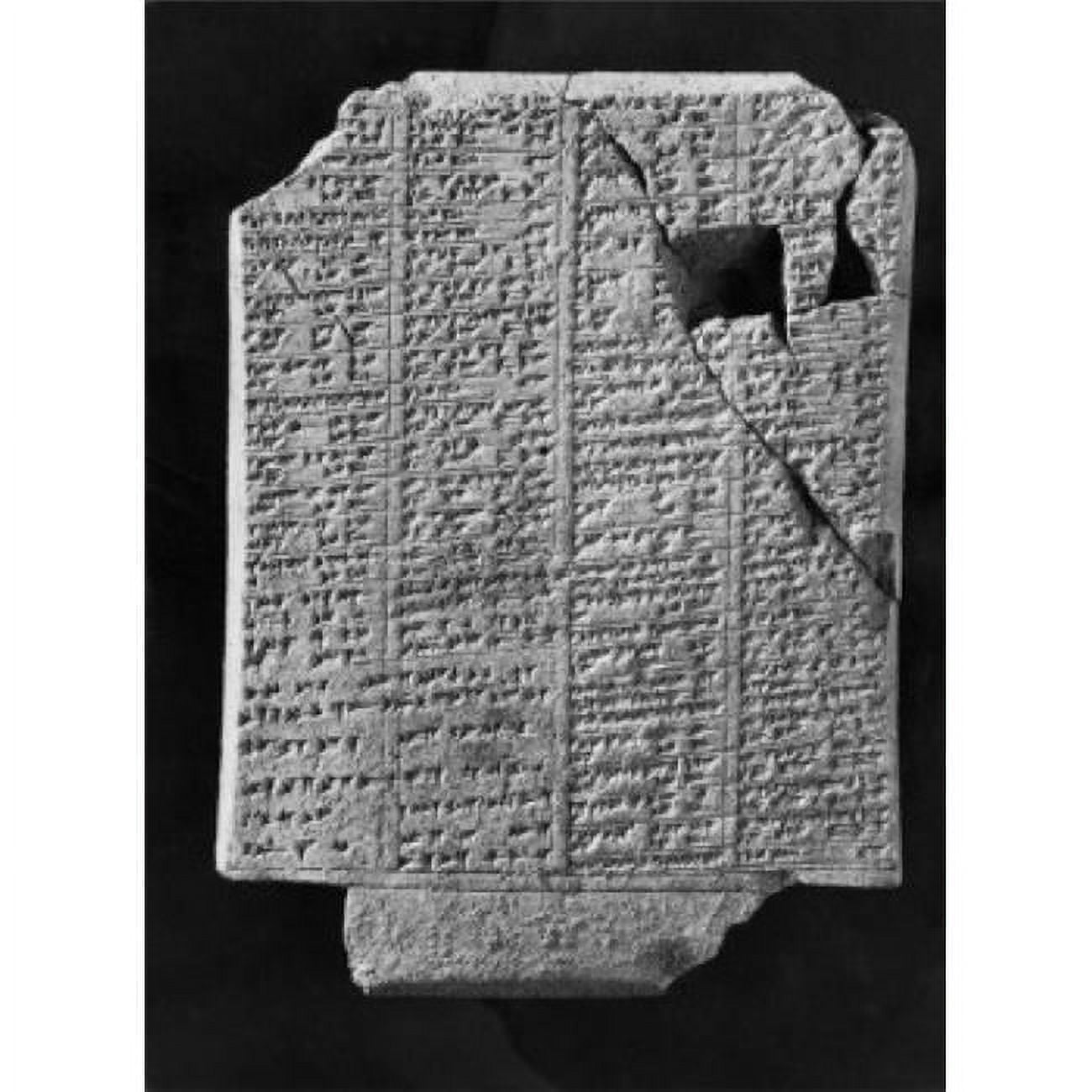 Posterazzi SAL990900 Stone Tablet Containing Names of Assyrian Kings ...