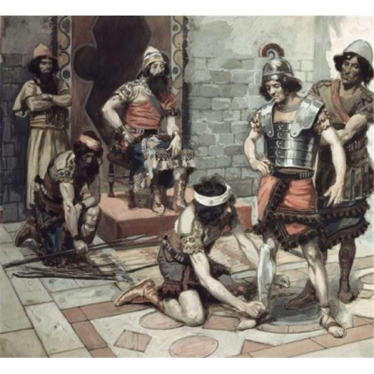 Posterazzi SAL999230 Saul Puts His Armour Upon David James Tissot 1836 ...