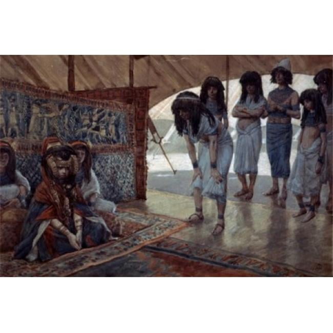Posterazzi SAL99924 Sarah Sarai is Taken to Pharaohs Palace James Tissot 1836-1902 French Jewish ...