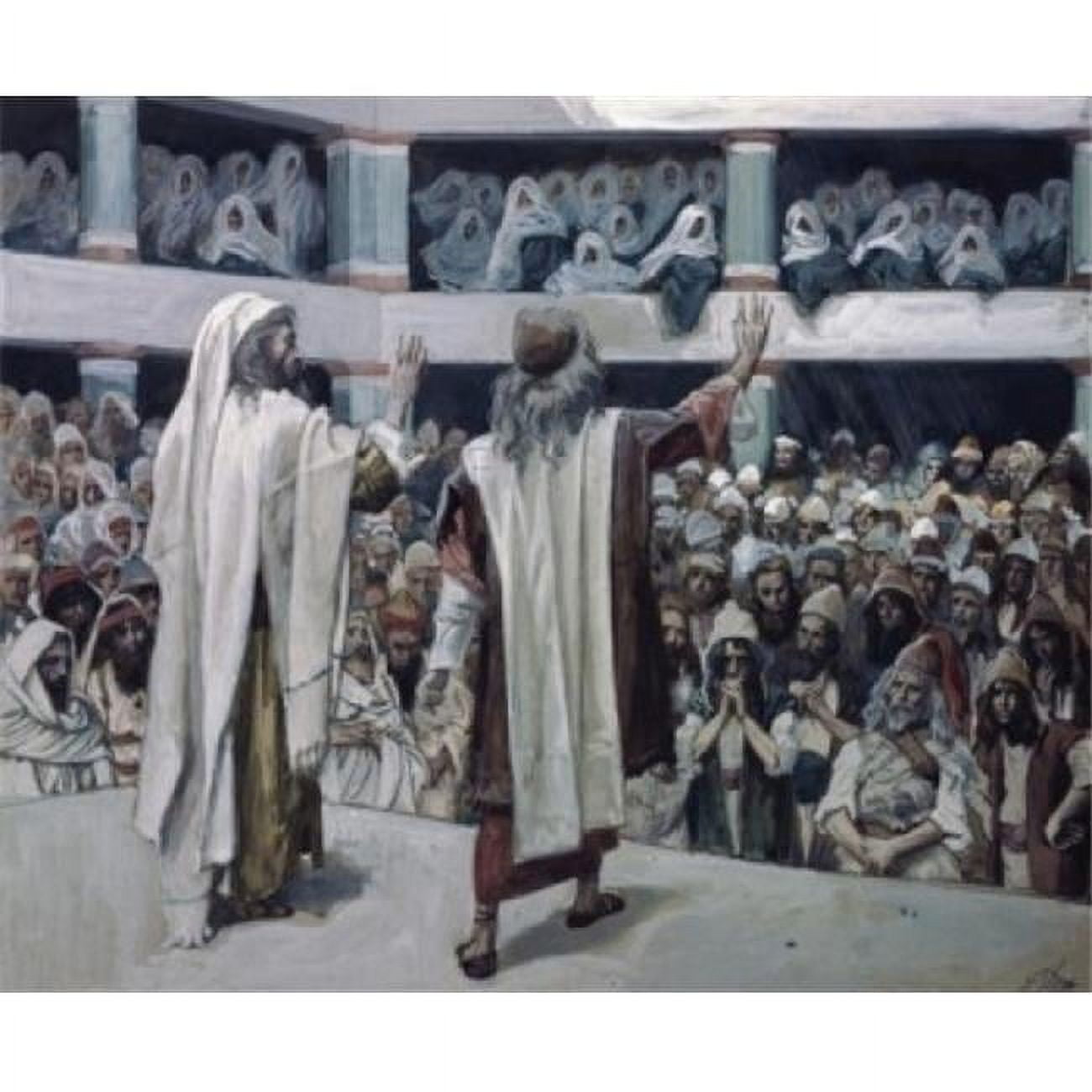 Posterazzi SAL99986 Moses & Aaron Speak to the People Watercolor on Paper James J Tissot 1836 ...