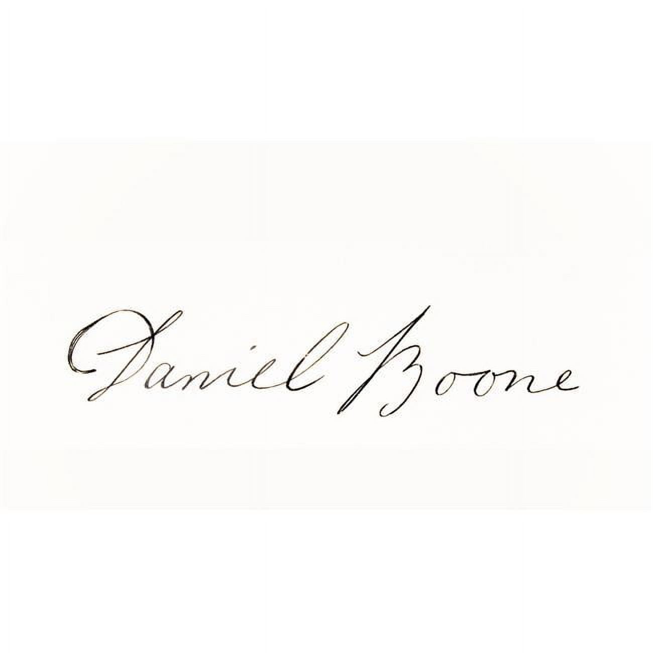 Posterazzi Signature of Daniel Boone 1734-1820. American Frontiersman ...