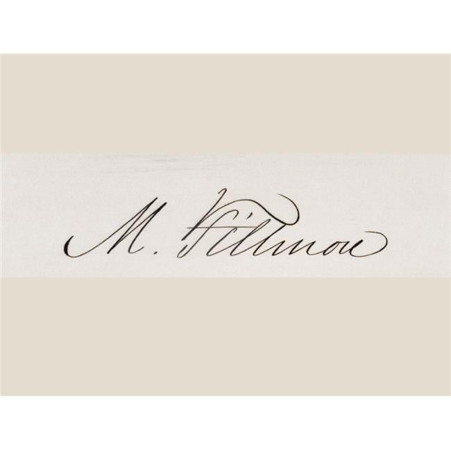 Posterazzi Signature of Millard Fillmore 1800 to 1874 13Th President of ...