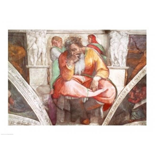 Posterazzi Sistine Chapel Ceiling - The Prophet Jeremiah Poster Print ...