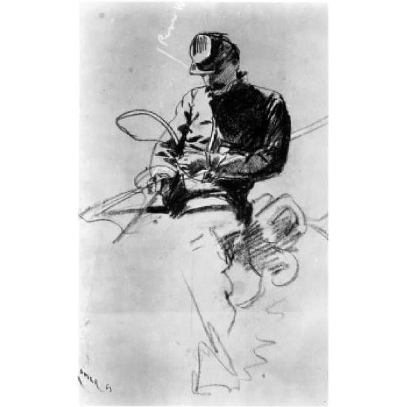 Posterazzi Sketch of a Cavalry Soldier Civil War 1863 Winslow Homer ...