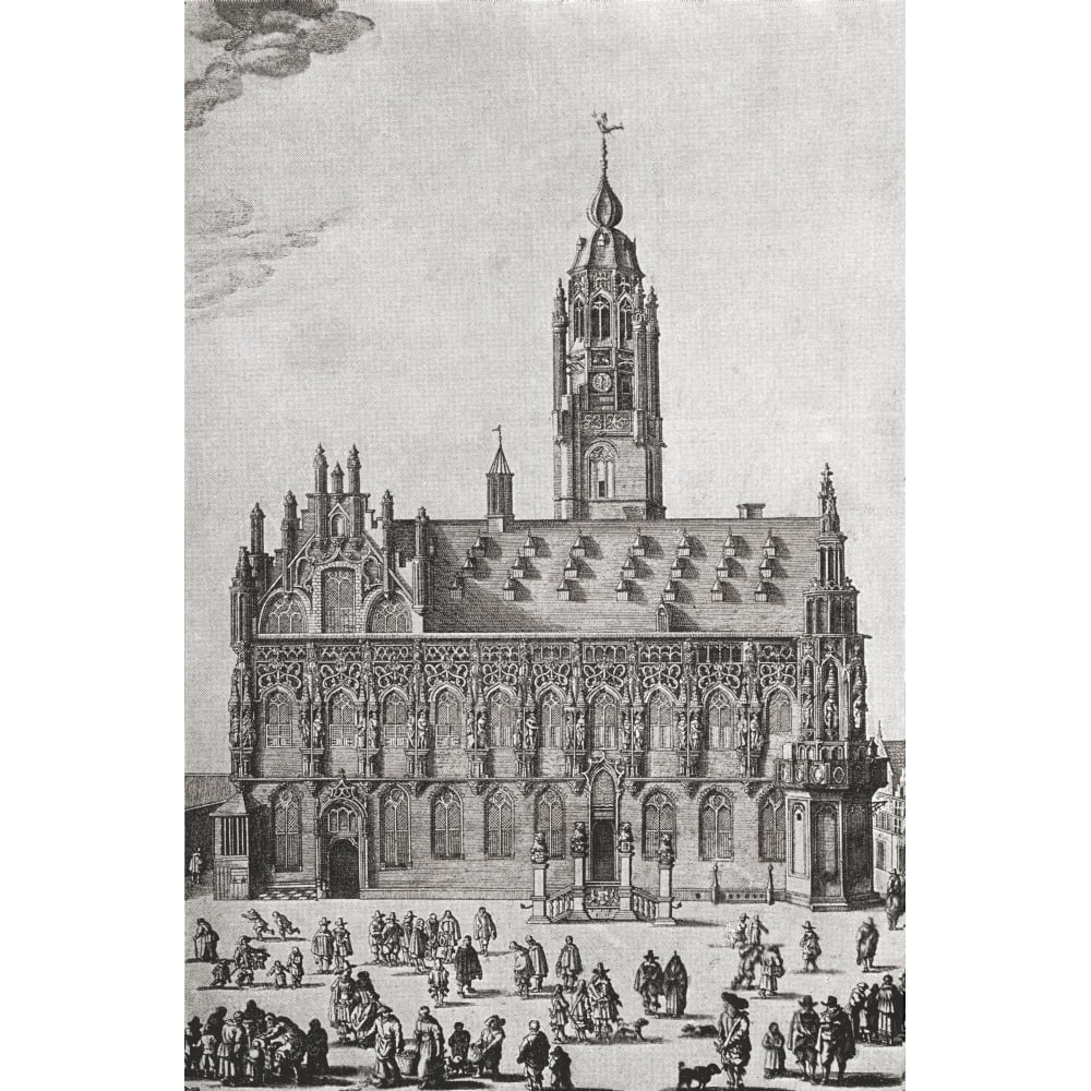 Posterazzi The Stadhuis, Middelburg, Zeeland, Netherlands As It Was In ...