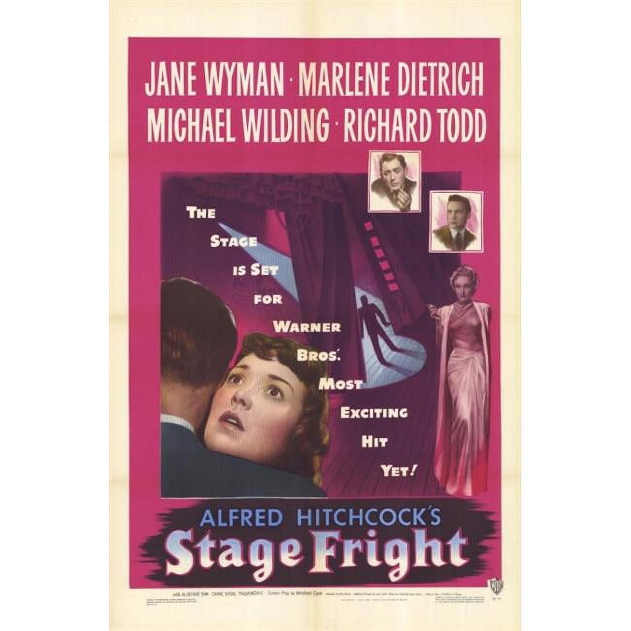 Posterazzi Stage Fright Movie Poster - 27 x 40 in. - Walmart.com
