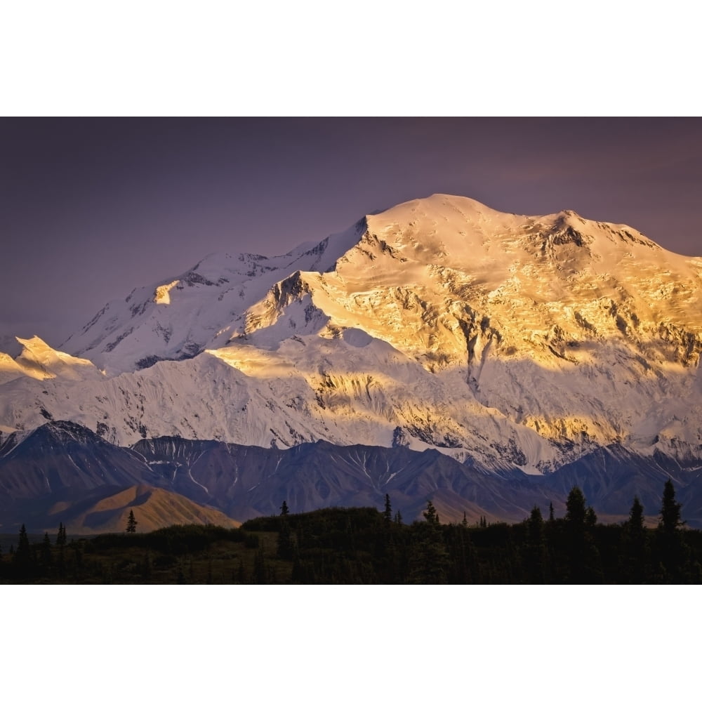 Posterazzi DPI12256692LARGE Sunset Glow on Mt. Mckinley Denali National ...