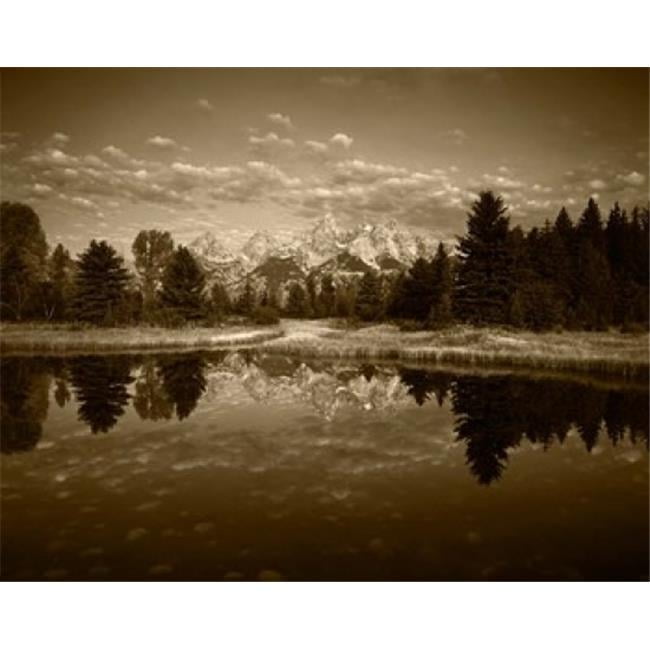 Posterazzi Teton Range & Snake River Grand Teton National Park Wyoming Sepia Print by Adam Jones ...