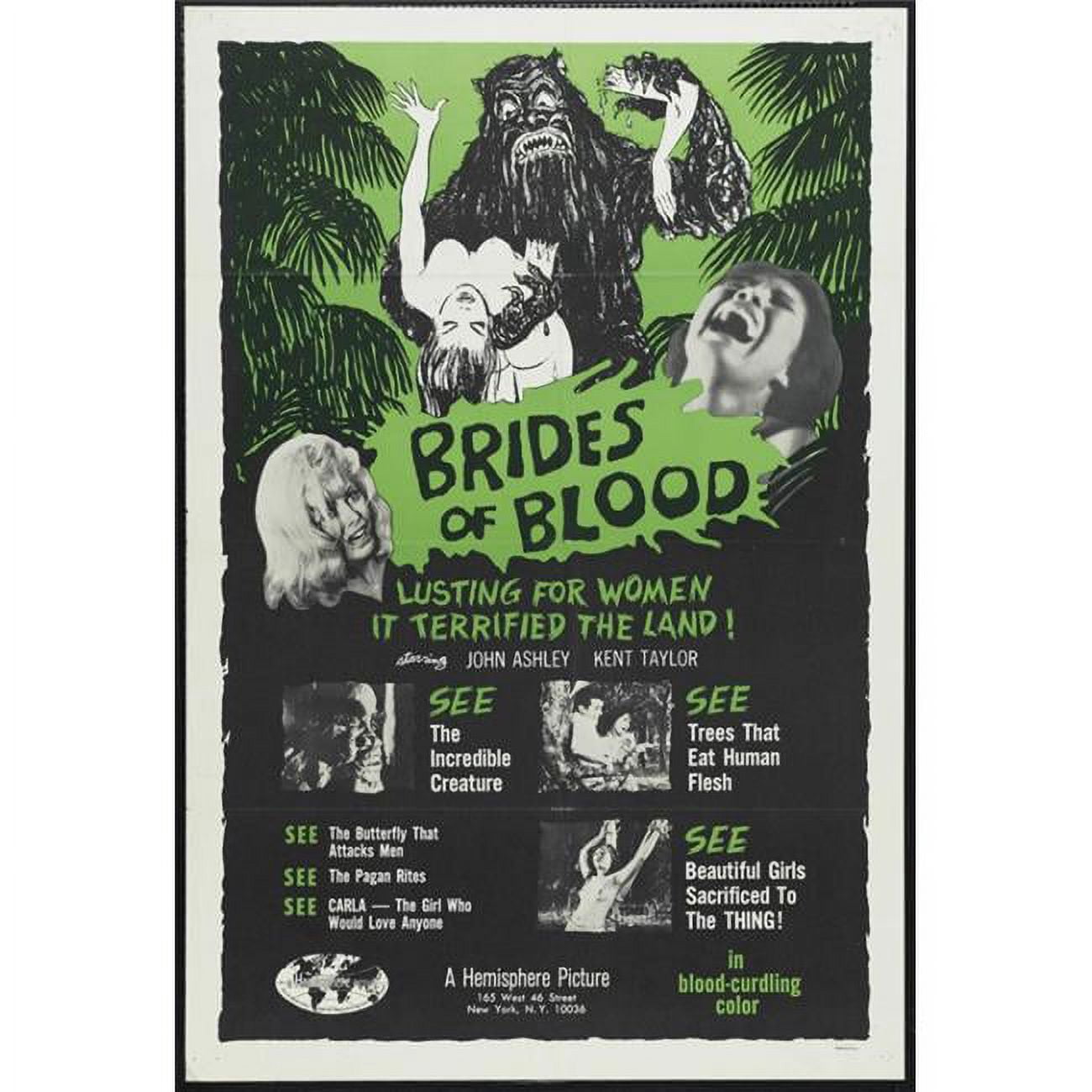 Posterazzi The Brides of Blood Movie Poster - 27 x 40 in. - Walmart.com