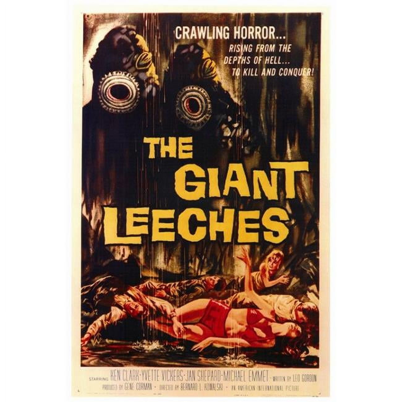 Posterazzi The Giant Leeches Movie Poster - 27 x 40 in. - Walmart.com