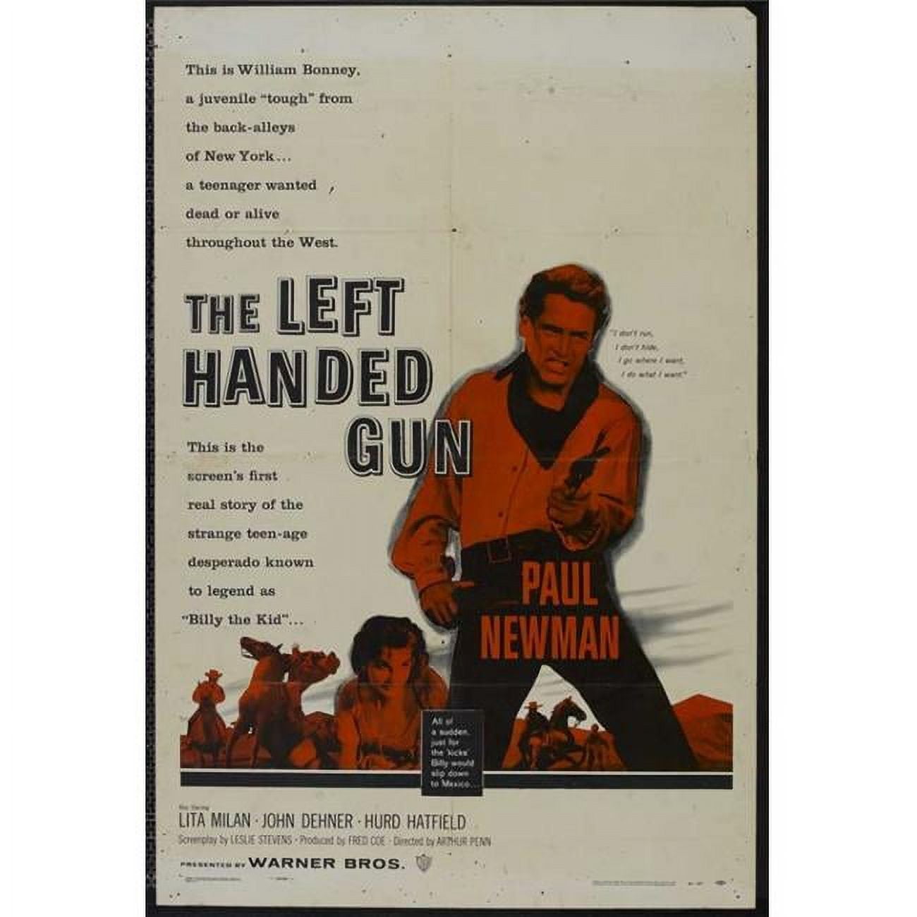 Posterazzi The Left-Handed Gun Movie Poster - 27 x 40 in. - Walmart.com